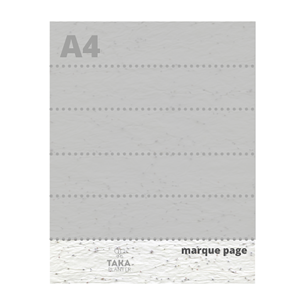 Marque page à planter personnalisée avec graines intégrées