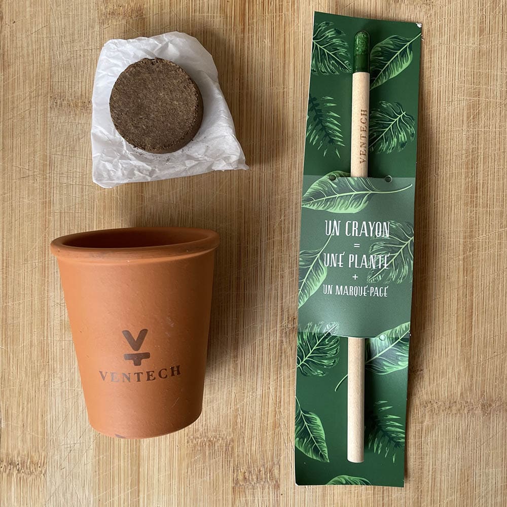 Kit de crayon à planter personnalisé - Cadeau d'affaire