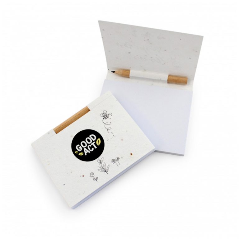 Bloc note à personnalisé avec couverture à planter - Goodies